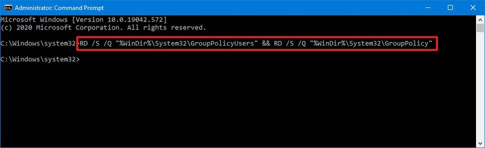 How to reset all Local Group Policy settings on Windows 10 | Windows ...