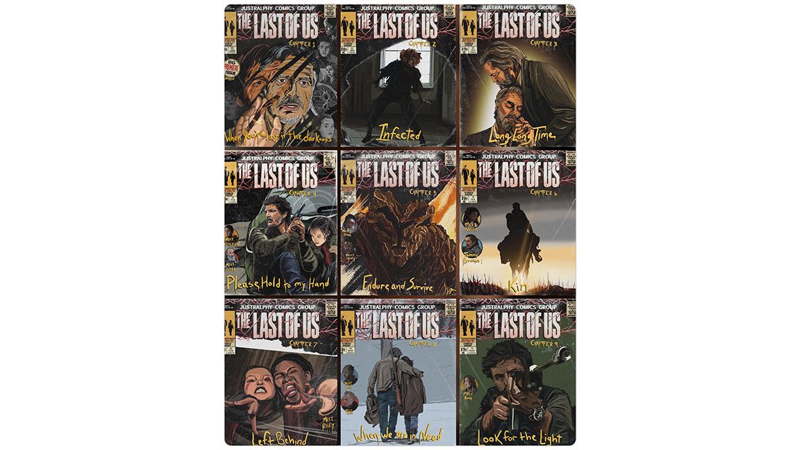 I love these comic book covers inspired by HBO's The Last Of Us ...