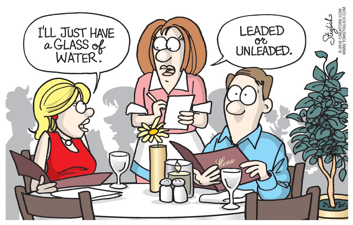 Editorial Cartoon U.S. Flint water lead 2016 | The Week