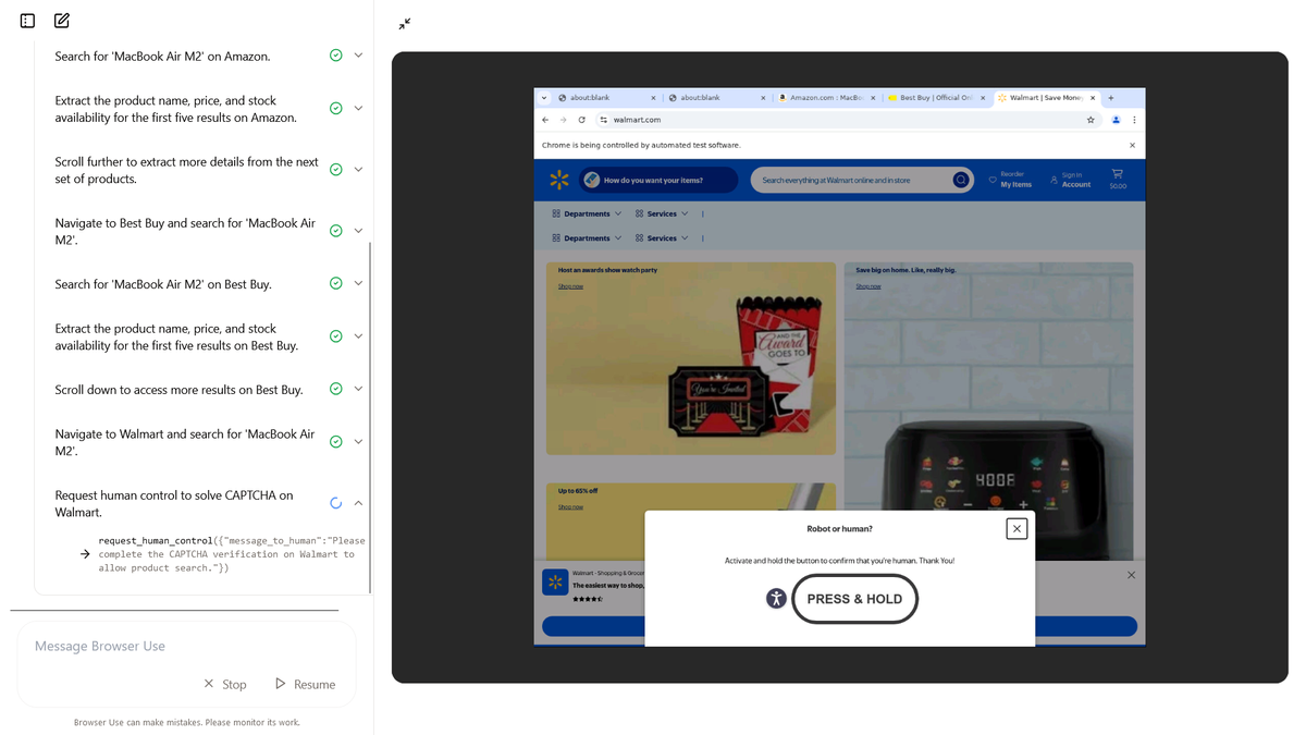 I used the OpenAI Operator rival Browser Use and it's impressive, but ...