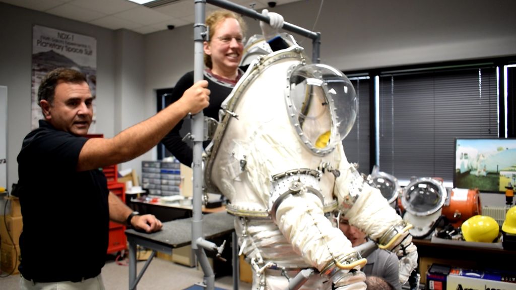 Stellar Threads: Trying on a Spacesuit Brings Thrills and Challenges ...