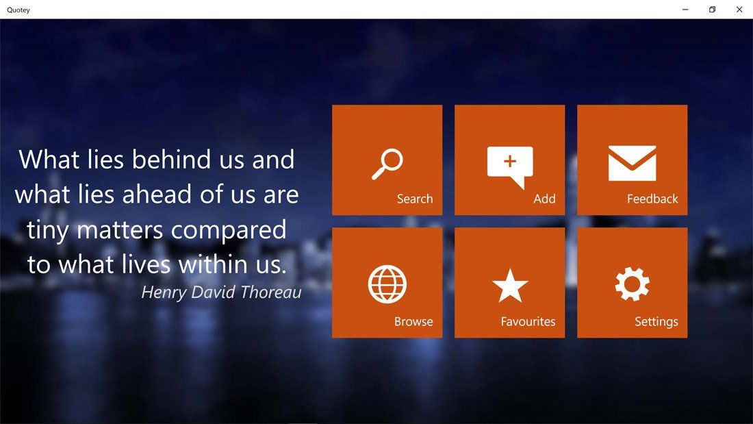 Quotey, an abundance of memorable citations delivered to your Windows ...
