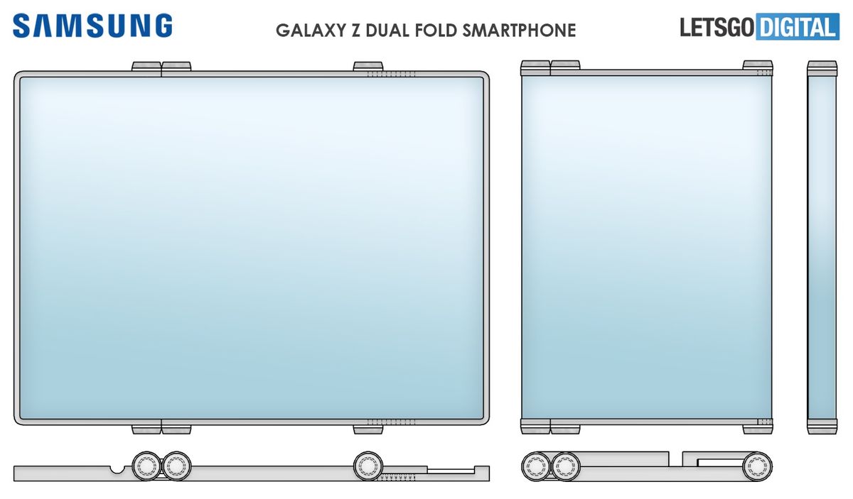 Samsung's dual foldable phone is the craziest foldable patent we've ...