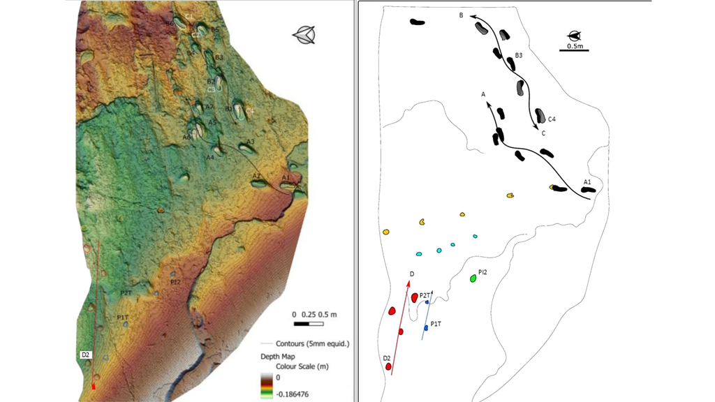 78,000-year-old footprints from Neanderthal man, child and toddler ...