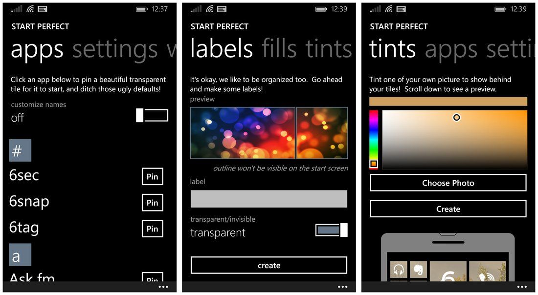 Start Perfect, your one stop app for custom Windows Phone 8.1 Start ...