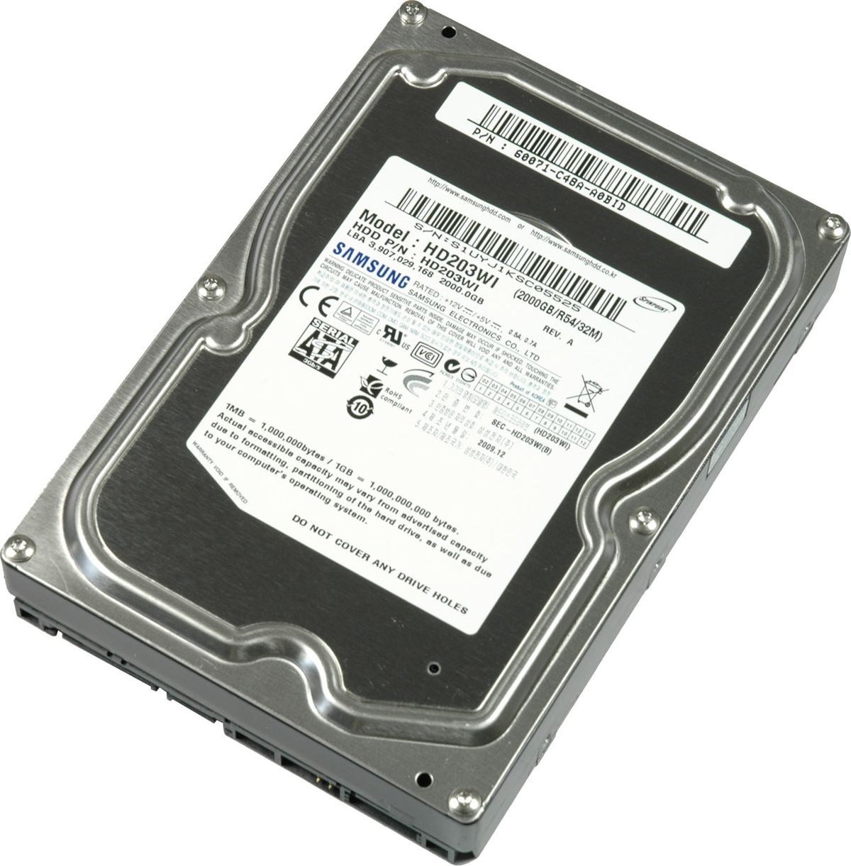 Samsung Spinpoint F3EG (HD203WI, 2TB) - Two 2TB Hard Drives For Storage ...