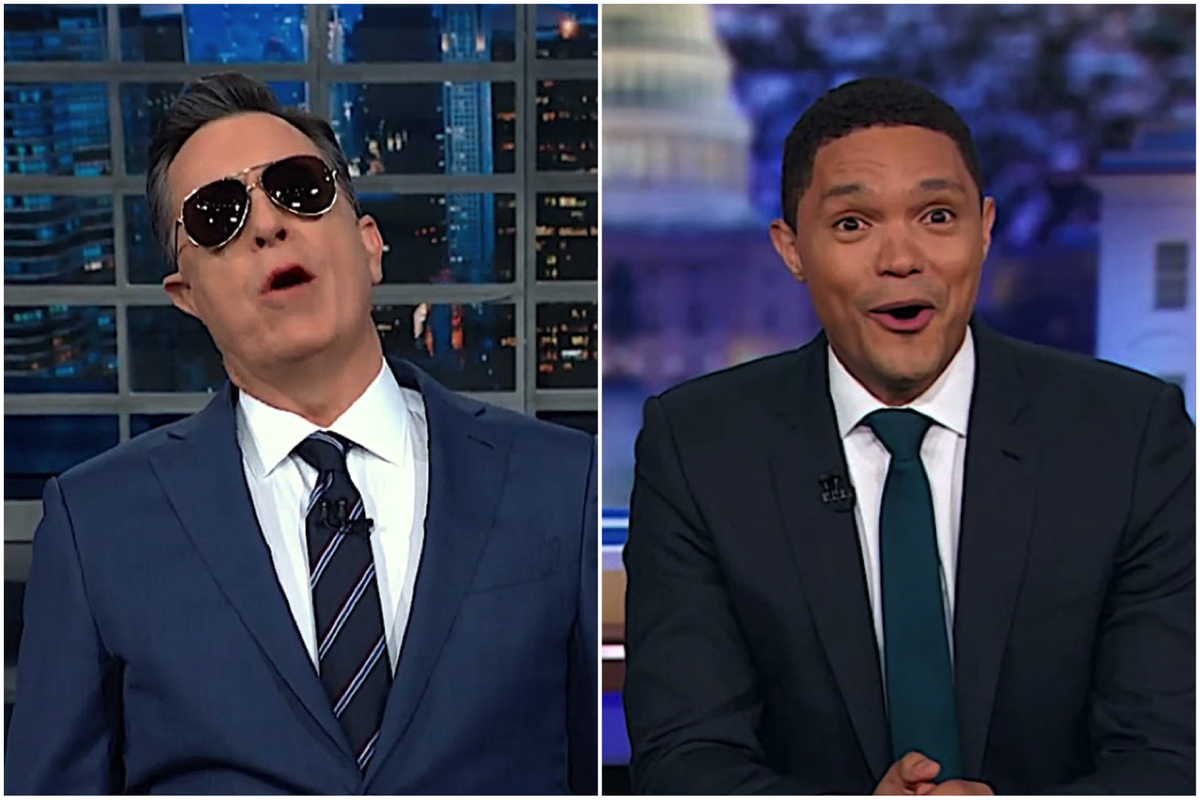 Stephen Colbert and Trevor Noah unpack the wild Democratic free-for-all ...
