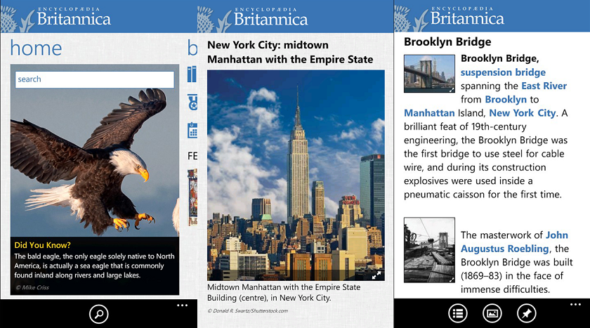 Review - Official Encyclopedia Britannica app for Windows Phone ...