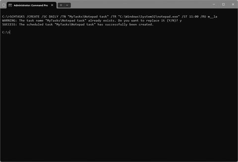 Create a scheduled task with Command Prompt on Windows 10 | Windows Central