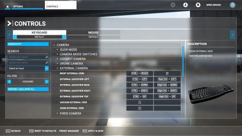 Microsoft Flight Simulator 2020 keyboard controls: Every default Flight ...