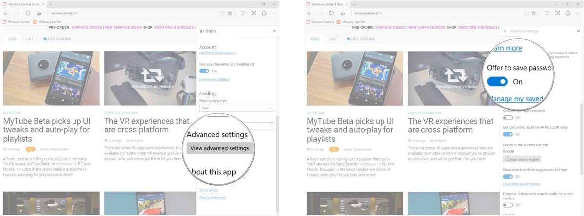 How to manage your saved passwords in Edge for Windows 10 | Windows Central