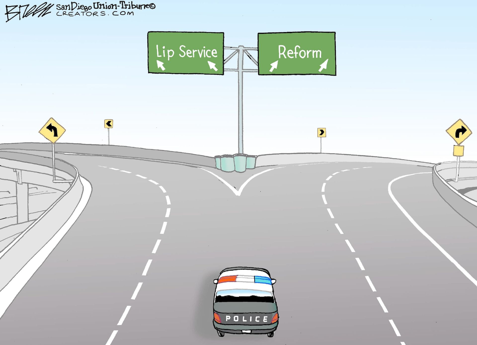 Editorial Cartoon U.S. police reform George Floyd | The Week