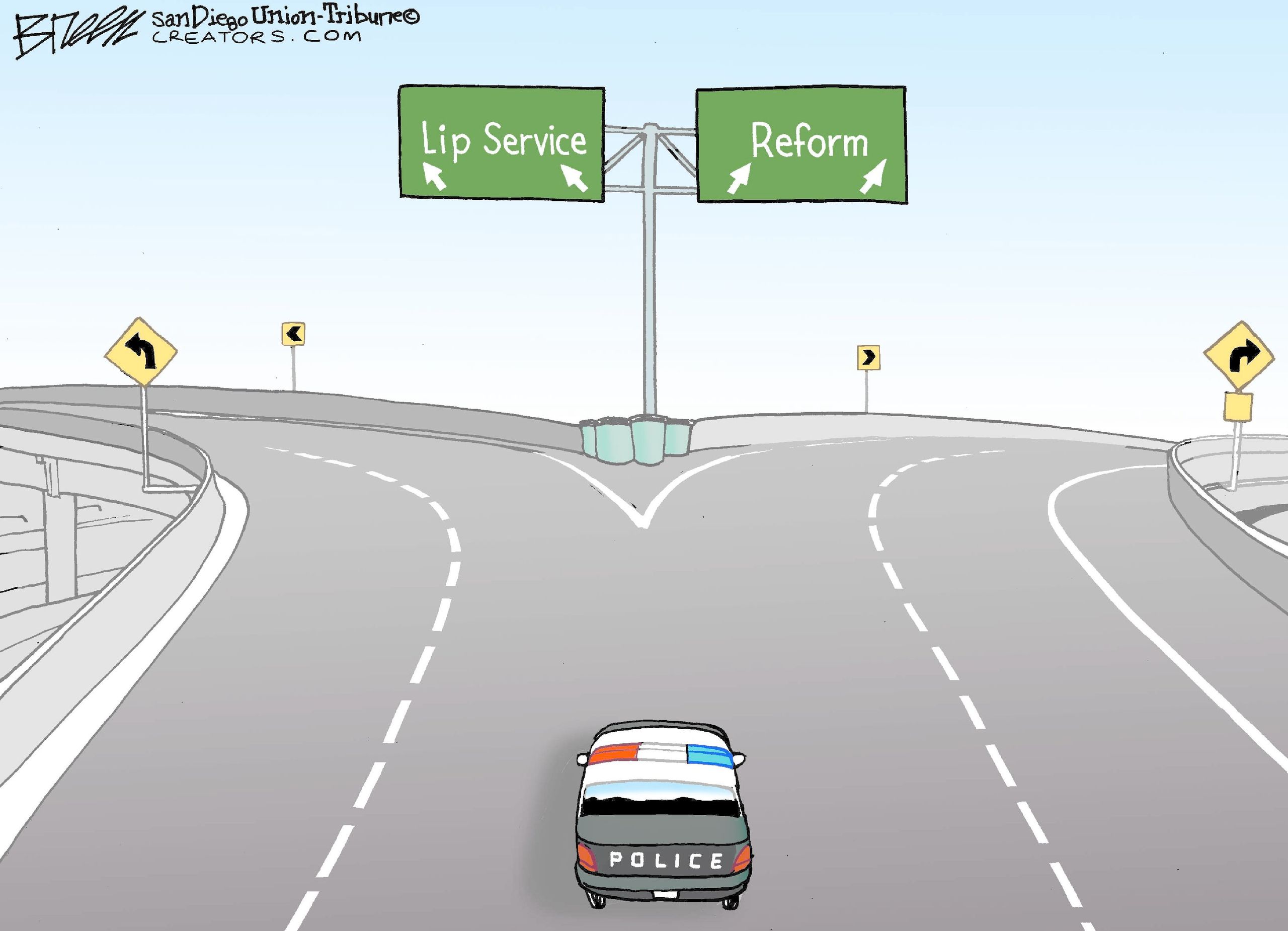 Editorial Cartoon U.S. police reform George Floyd | The Week