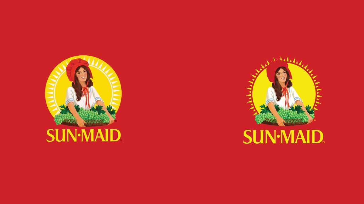 Sun-Maid tries raisin' its profile with subtle logo tweak | Creative Bloq
