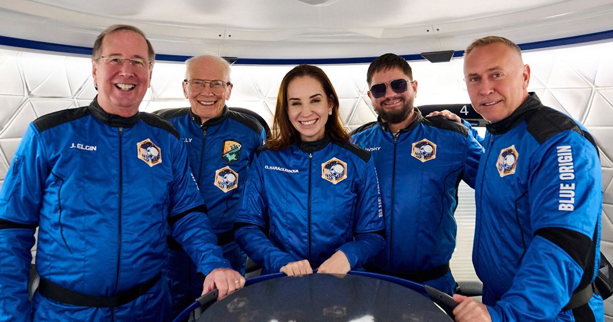 Blue Origin launches 6 'Space Nomads,' including mystery passenger, on ...