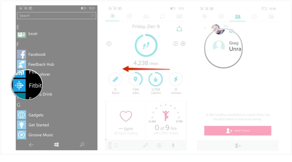 How to manage friends in Fitbit on Windows 10 Mobile | Windows Central