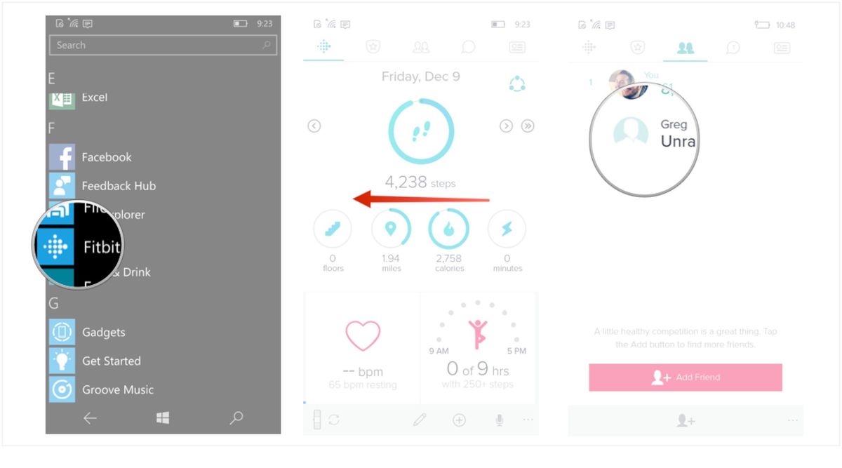 How to manage friends in Fitbit on Windows 10 Mobile | Windows Central