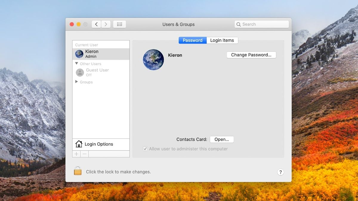 How to change your Mac password or reset it | TechRadar