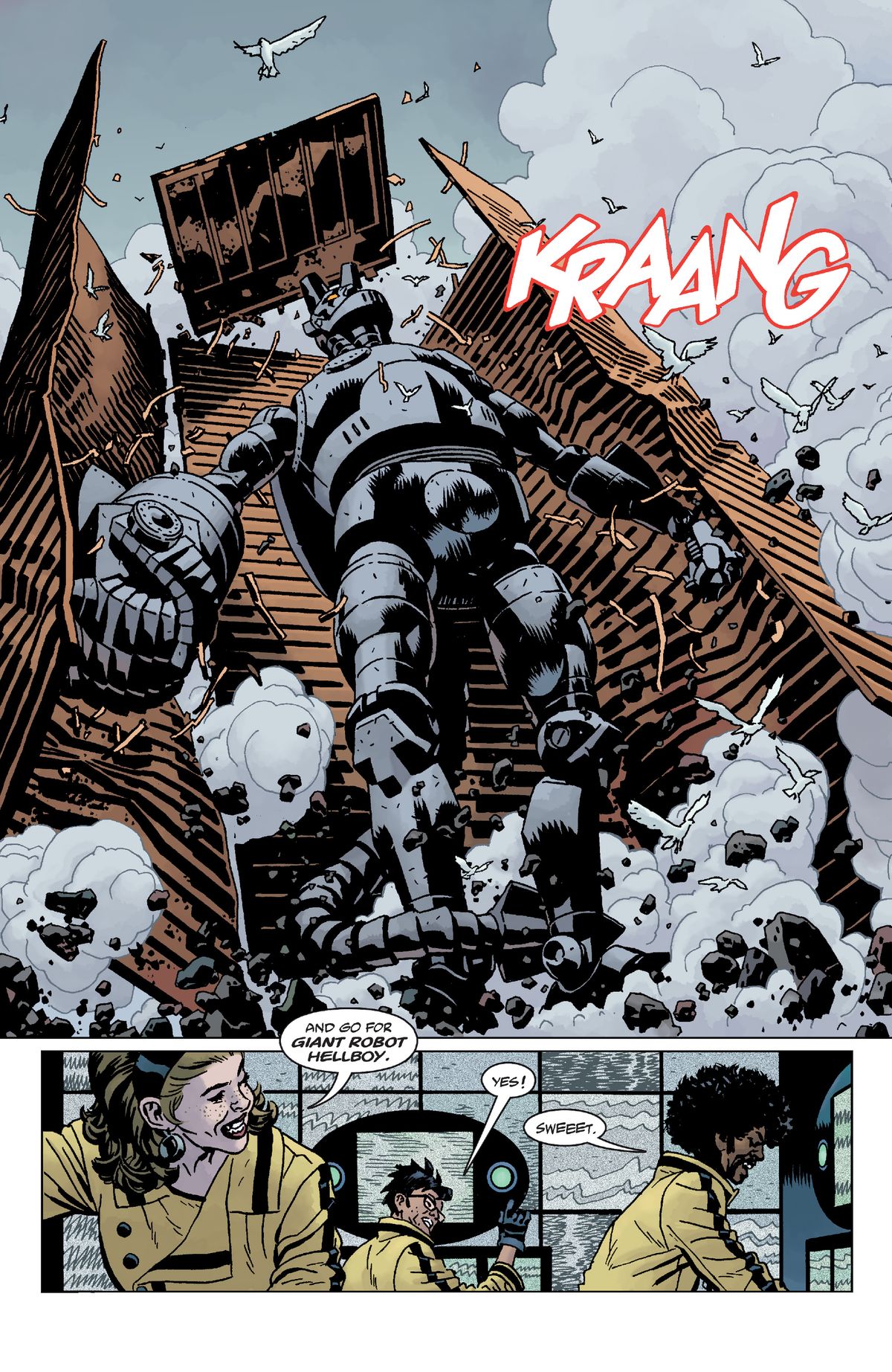 Giant Robot Hellboy is a triumphant return for artist Duncan Fegredo ...