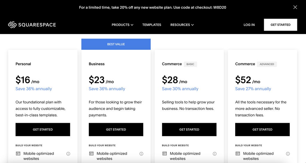 Squarespace promo codes for August 2025 | save 50% off