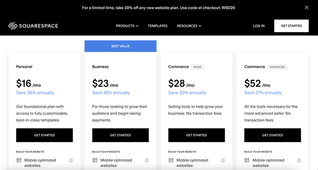 Squarespace promo codes for August 2025 | save 50% off