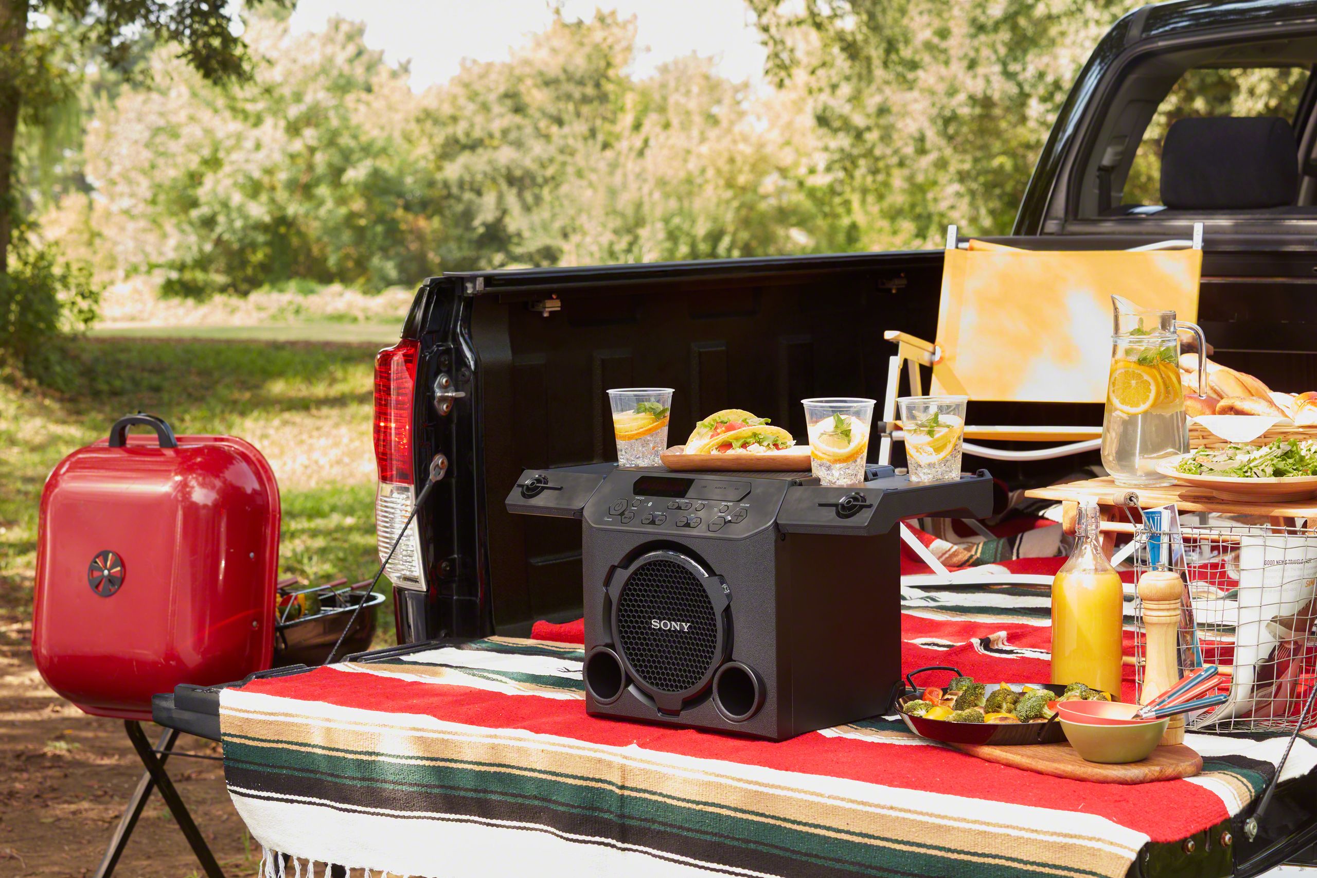 Sony's new GTK-PG10 outdoor speaker has integrated cup holders | What ...