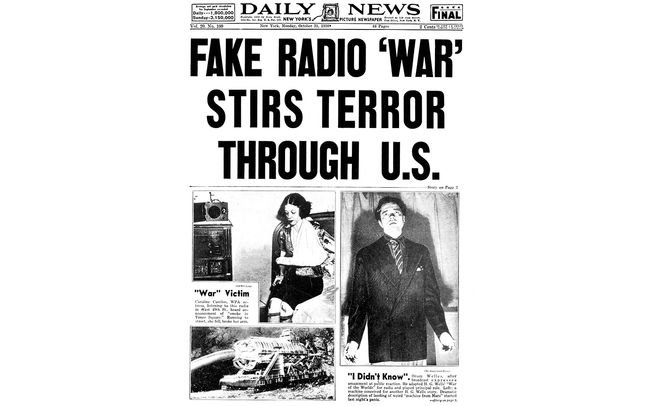 'War of the Worlds!' The Infamous Martian Invasion Radio Broadcast ...