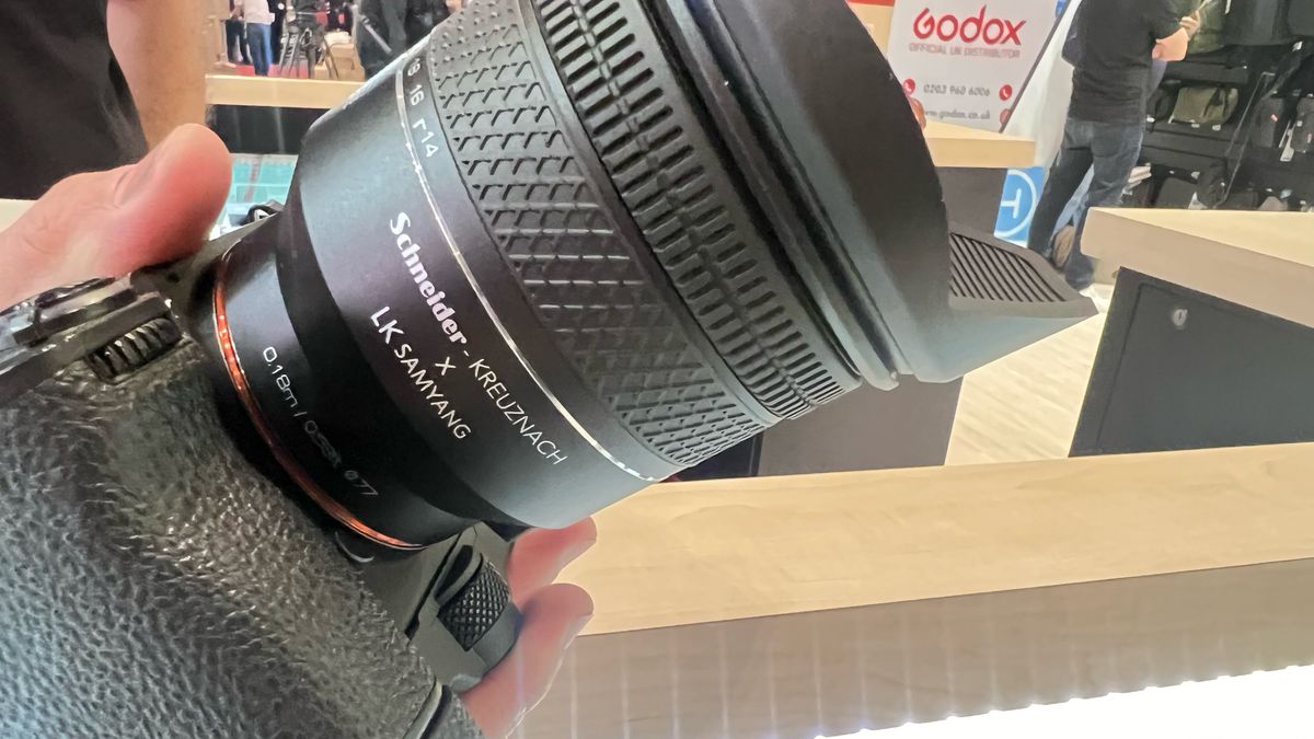 The new Samyang x Schnieder-Kreuznach zoom lens goes on display at The ...