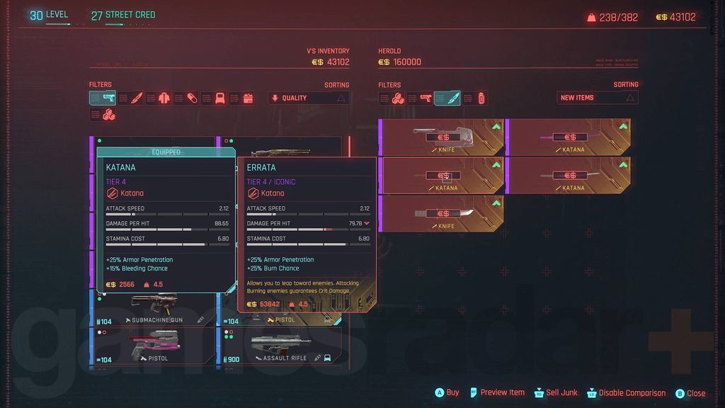 How to get the Cyberpunk 2077 Errata katana | GamesRadar+