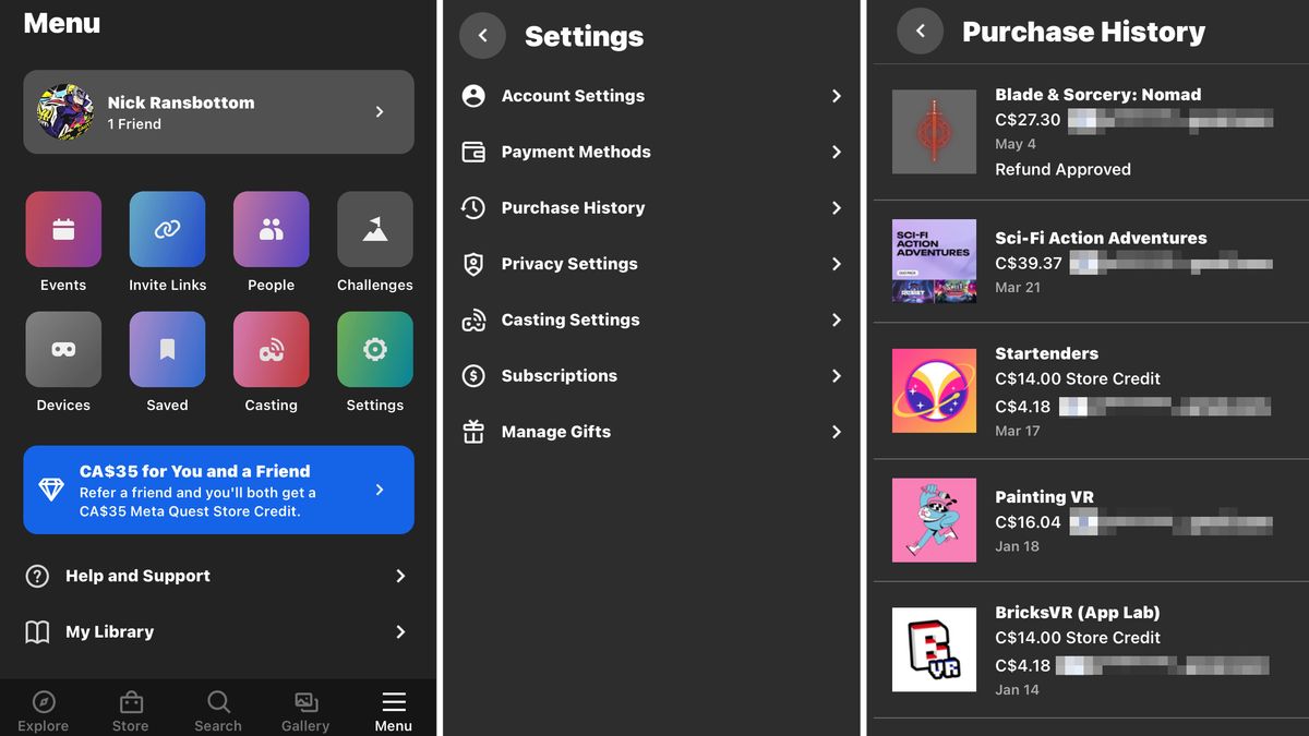 How to refund a game on the Quest Store | Android Central