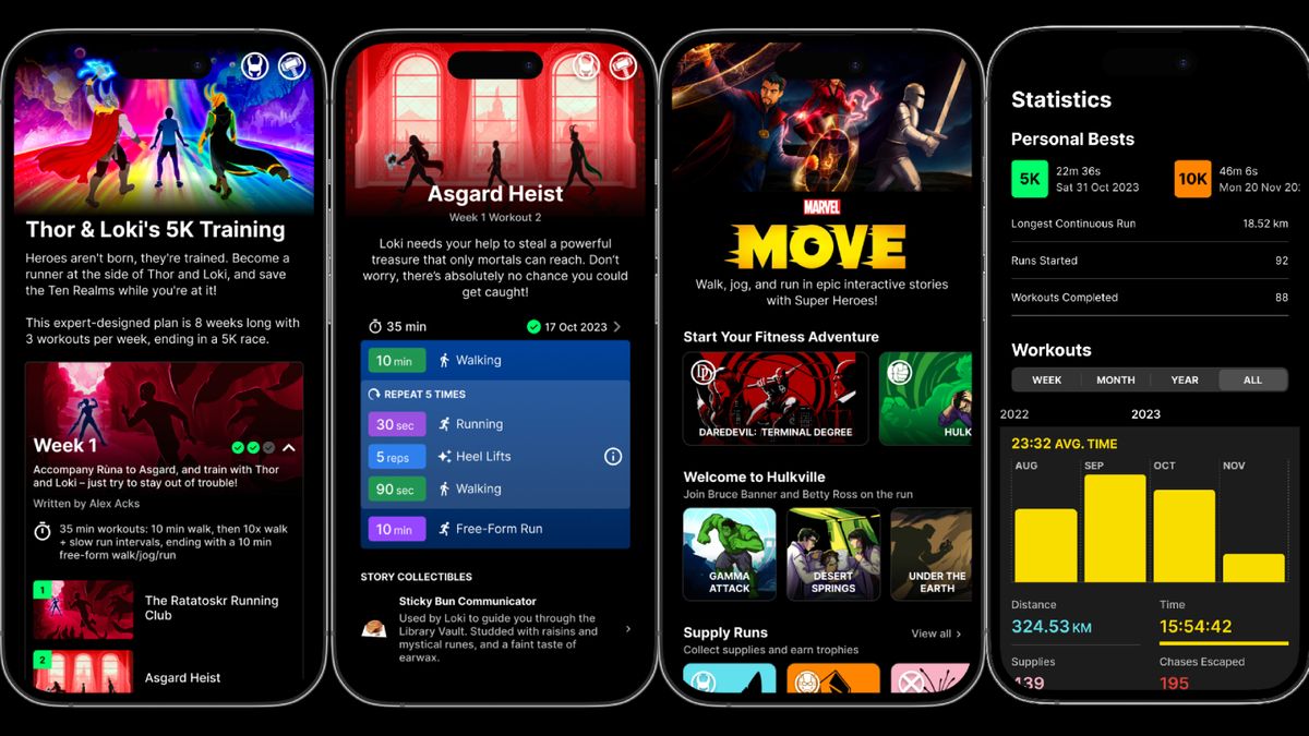 Workout with your favorite Marvel superheroes in this new fitness app ...