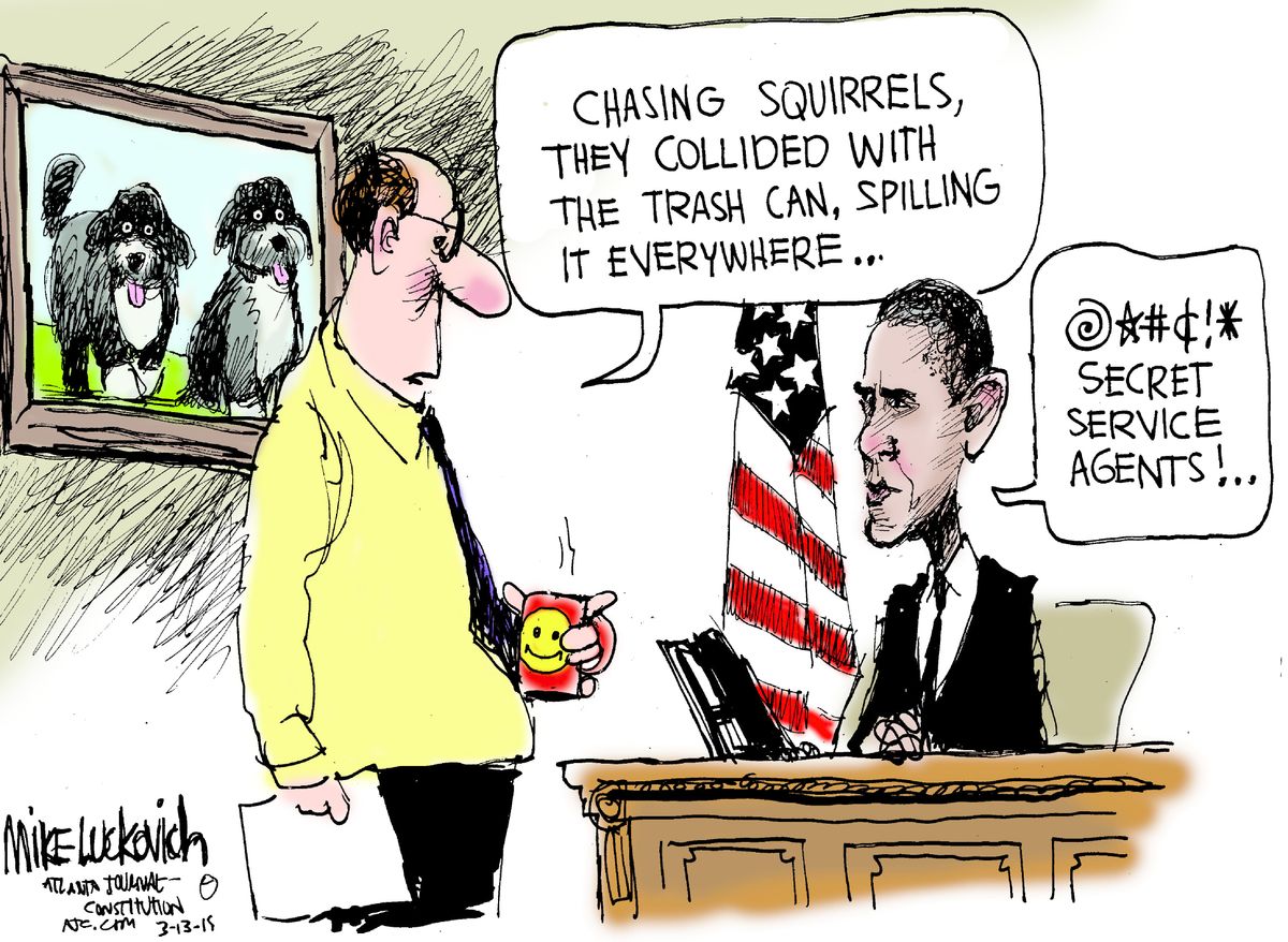 Political cartoon U.S. Secret Service | The Week