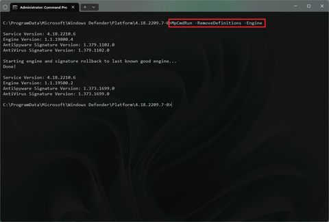 How to manage Microsoft Defender Antivirus from Command Prompt on ...
