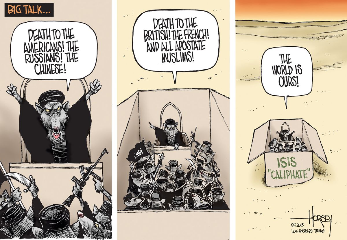 Editorial cartoon ISIS Caliphate | The Week