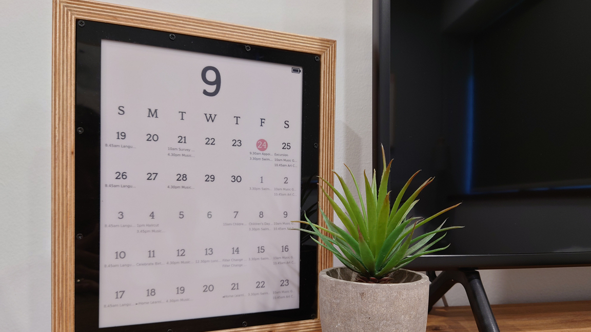 Raspberry Pi E Ink Calendar Syncs With Google Calendar Tom s Hardware
