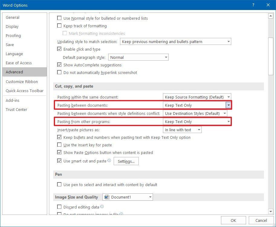 How to paste text without formatting in Word for Windows 10 | Windows ...