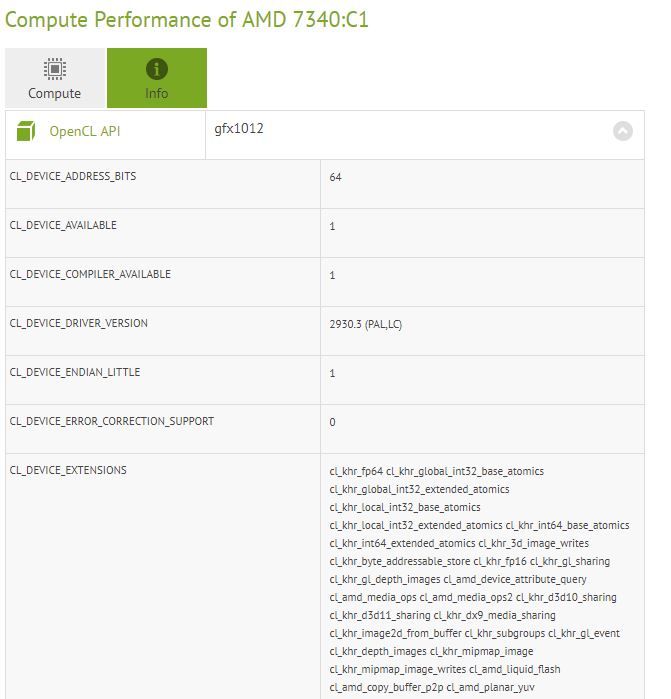 Possible Navi 14 GPU Test Submission Hits CompuBench Database | Tom's ...