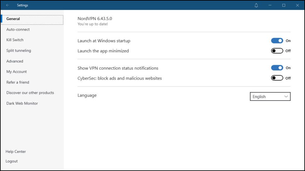 How to enable/disable the NordVPN kill switch | TechRadar