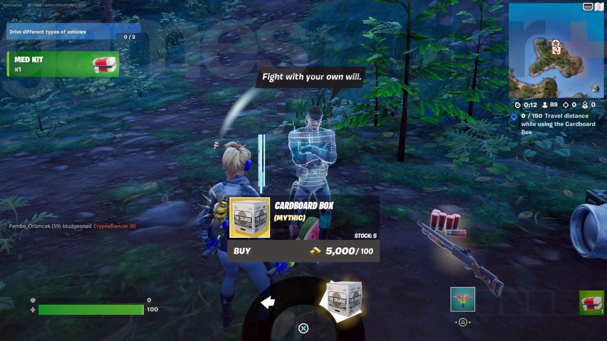 Fortnite Cardboard Box: Where to find it so you can hide | GamesRadar+