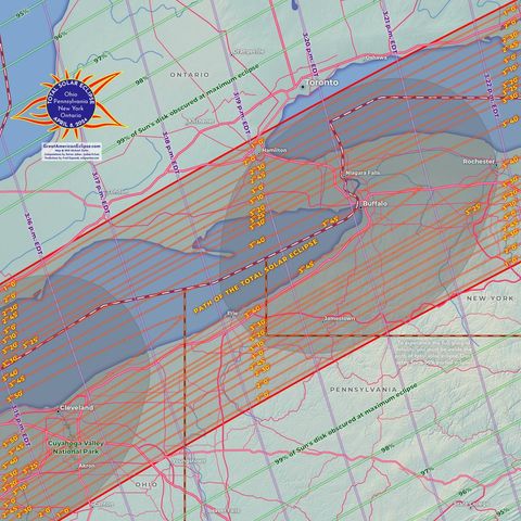 Total solar eclipse 2024 maps of the 'path of totality' | Space