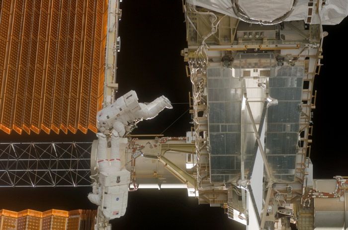Spacewalkers to Help Fold ISS Solar Array | Space