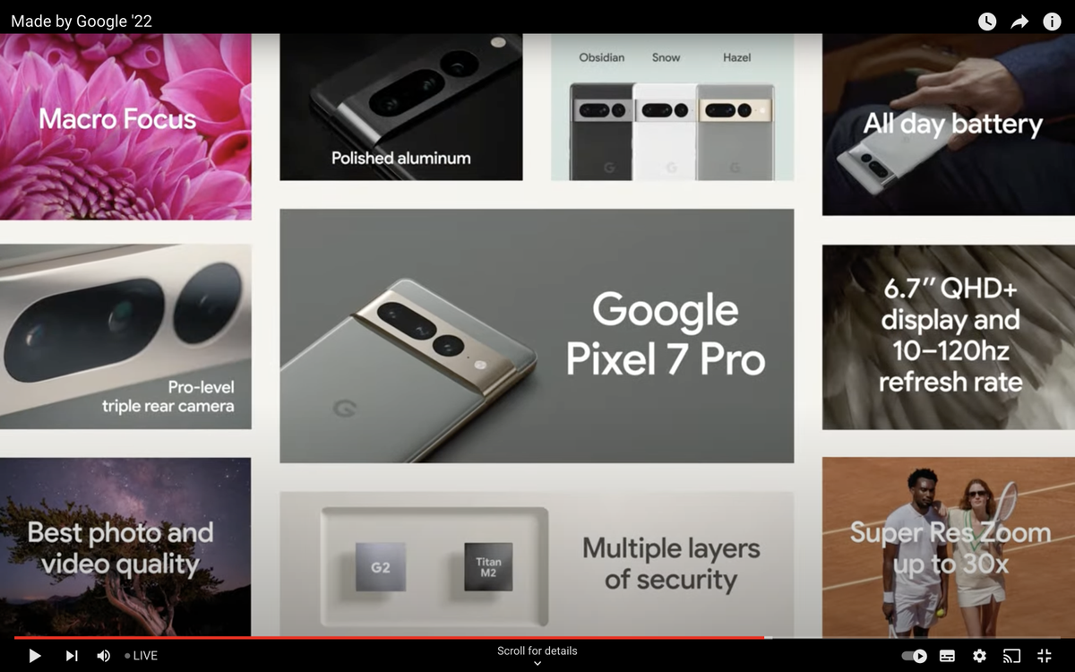 Google Pixel 7 Pro and Pixel 7 unveiled with Tensor G2 and improved ...