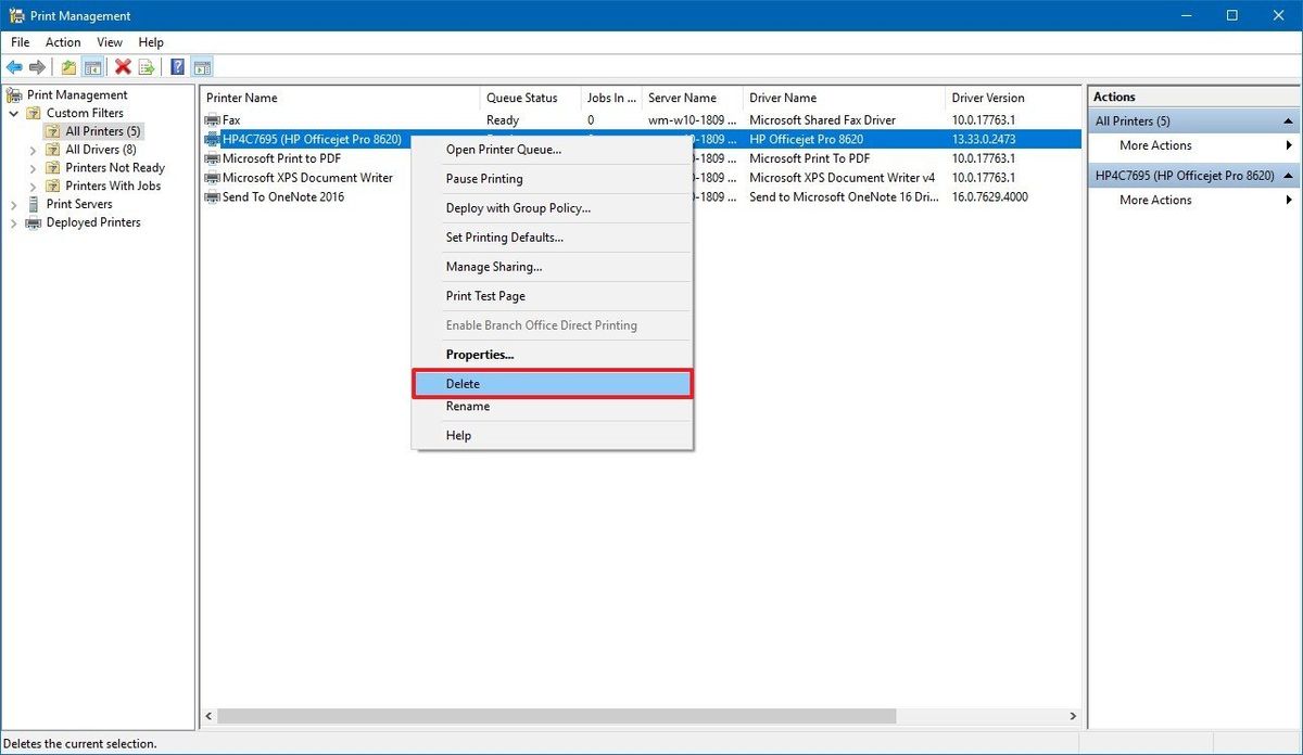 How to properly remove a printer on Windows 10 | Windows Central