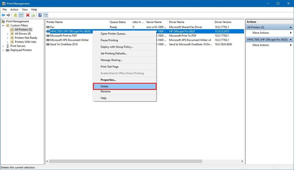 How to properly remove a printer on Windows 10 | Windows Central