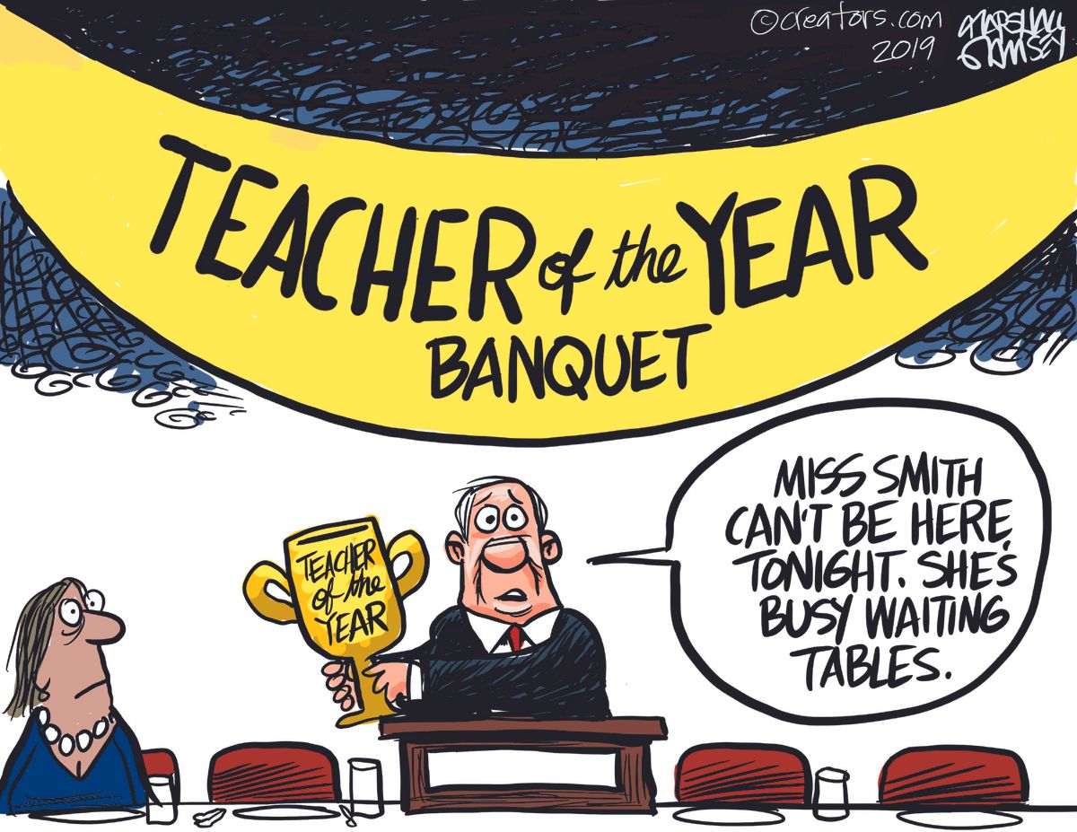 Editorial Cartoon U.S. Teachers Education Low Income School Districts ...