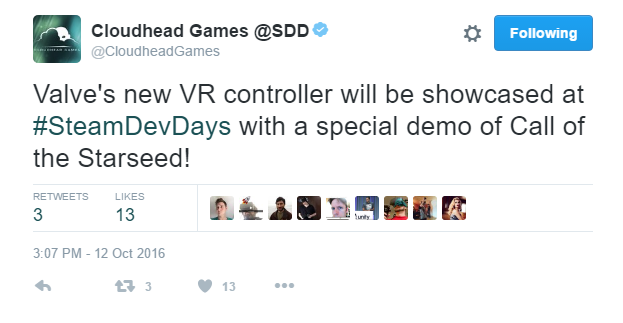 New HTC Vive VR Controller Prototype Showcased At Valve Steam Dev Days ...