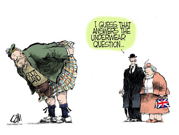 Political cartoon Scottish independence England world | The Week