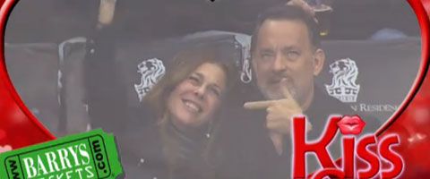 Watch Tom Hanks And Rita Wilson Celebrate Being On Kiss Cam | Cinemablend