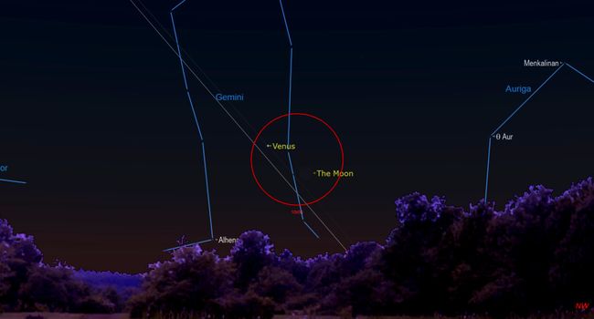 Venus and the moon will shine bright in the night sky tonight | Space