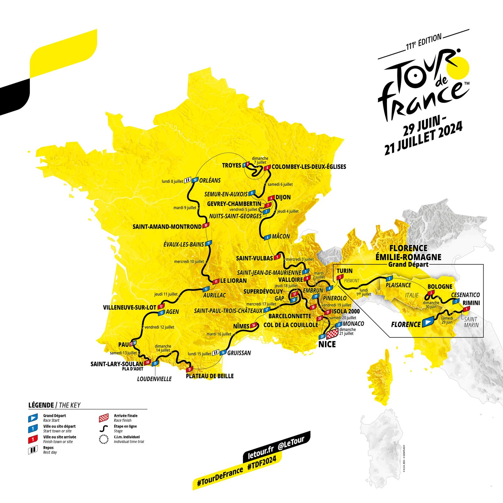 Tour de France 2024 route | Cycling Weekly